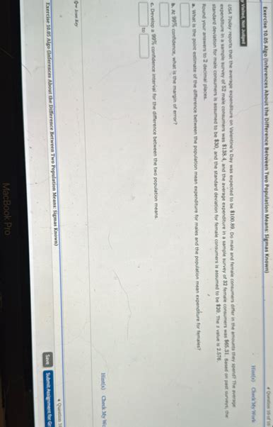 Solved Exercise 1005 ﻿algo Inferences About The Difference