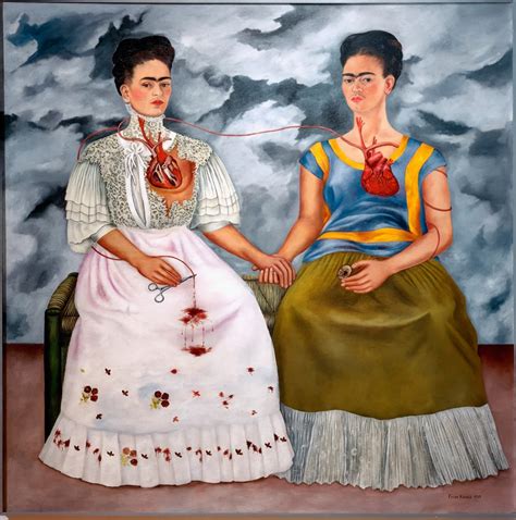 The Two Fridas By Frida Kahlo Premium Art Reproduction