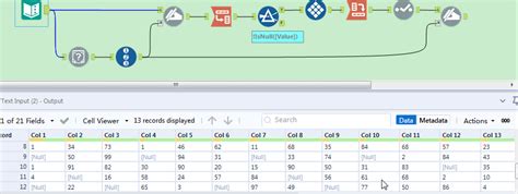 removing null or blank values from each column alteryx community