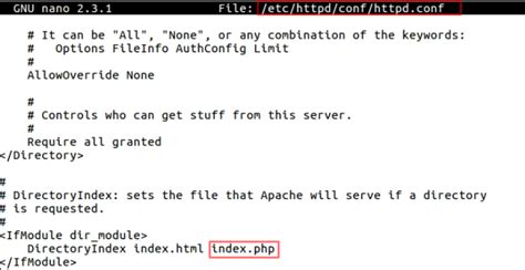 konfigurasi php web server apache centos 7