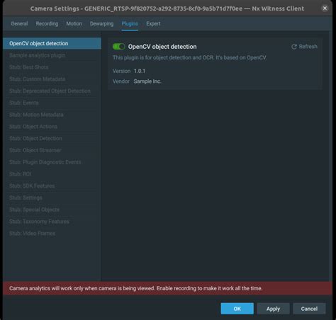 A Custom Video Analytics Plugin Network Optix