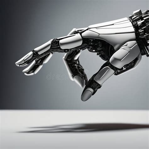 Robot Hand Future Technology Will Make Work Easier Prosthetic Hand From Medicine Stock