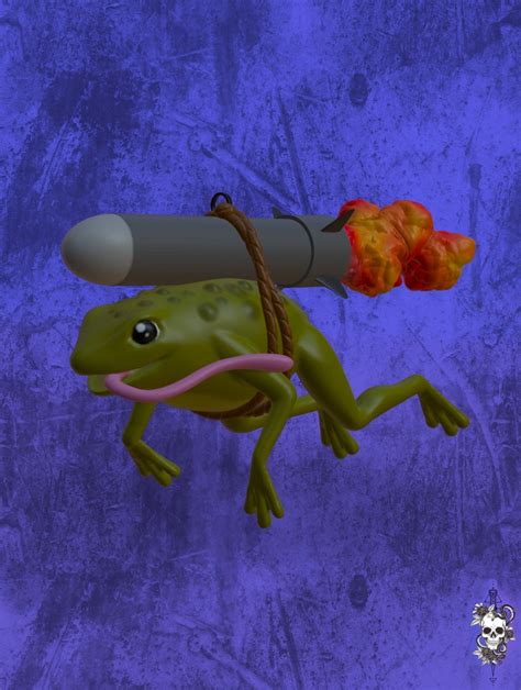 Flying Missle Toad Ornament Stl File Etsy