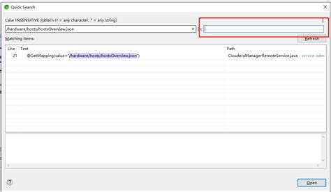 Spring Tool Suite Quick Search Syntax Stack Overflow