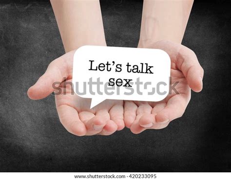 Lets Talk Sex Written On Speechbubble Stock Photo Shutterstock