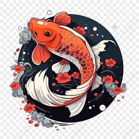 잉어 물고기 벡터상표만화클립 아트 Png 일러스트 무료 다운로드 Lovepik