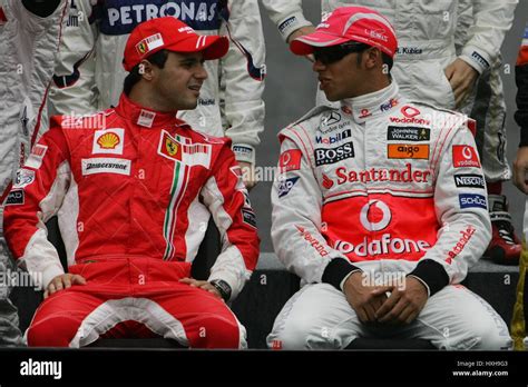 Felipe Massa And Lewis Hamilton Brazilian Grand Prix Interlagos Brazil 02