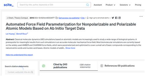Automated Force Field Parameterization For Nonpolarizable And