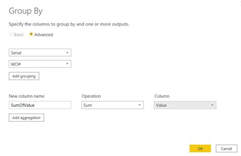 Power BI Sum Group By Multiple Columns
