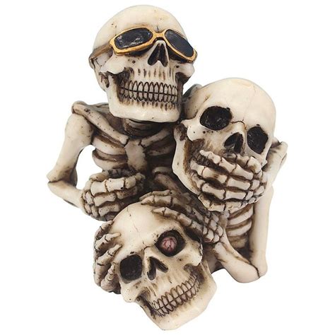 See Hear Speak No Evil Skeleton Buddies Pen Or Pencil Holder