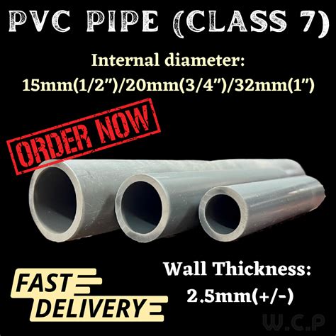 Pvc Pipe Class 7 1215mm3420mm125mm Shopee Malaysia