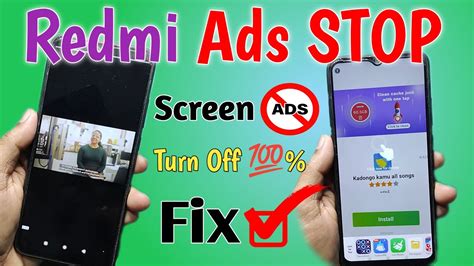 Redmi Phone Screen Ads Turn Off Redmi Mobile Automatic Ads Problem Fixed YouTube