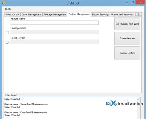 Dism Gui 40 Utility Free Tool To Manage Wim Images Esx Virtualization