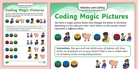 Robotics And Coding Magic Picture Frames Teacher Made