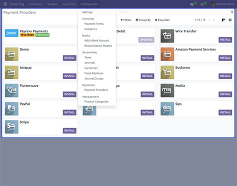 Odoo Payrexx Payment Acquirer WebKul