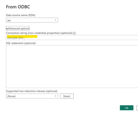 Hive In PowerBI How To Set Server Side Properties For ODBC Connections Stack Overflow