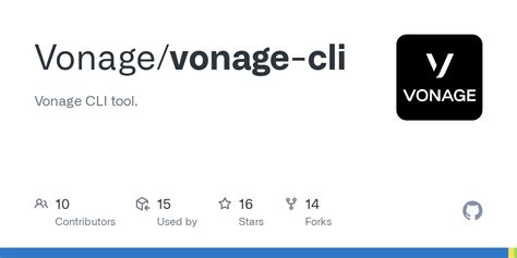 Github Vonagevonage Cli Vonage Cli Tool