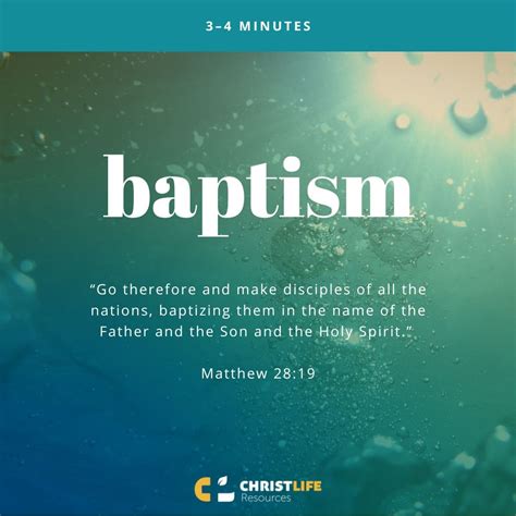 Baptism — Christ Life Resources