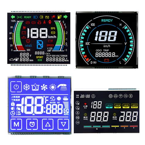 Custom LCD Display TN HTN STN FSTN VA Monochrome Segment Character