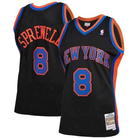 Mens Mitchell And Ness Latrell Sprewell New York Knicks Reload Jersey Sz