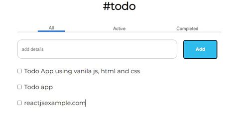 Todo App Using Vanila Js Html And Css