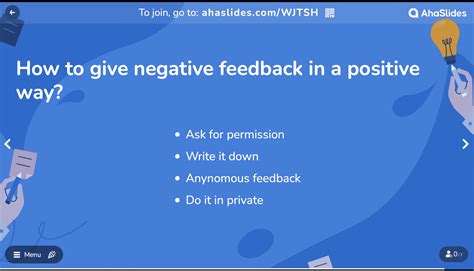 Как да дадете обратна връзка ефективно 12 съвета и примери Актуализации за 2025 г Ahaslides