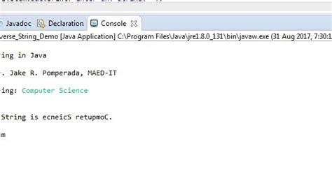 Free Programming Source Codes And Computer Programming Tutorials Reverse A String In Java