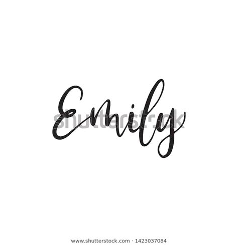 The Name Emily In Cursive
