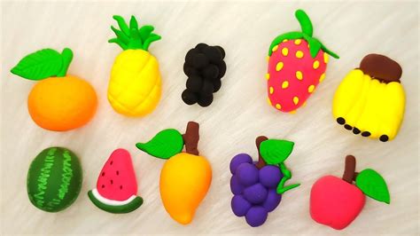 Polymer Clay Fruits🤩 How To Make Fruits With Clay How To Make