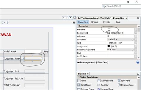 Form Gaji Karyawan Java Menggunakan Netbeans