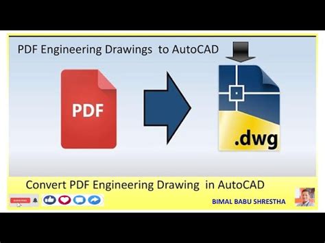 Convert PDF Drawing Into AutoCAD File And Align With Given Co Ordinates YouTube