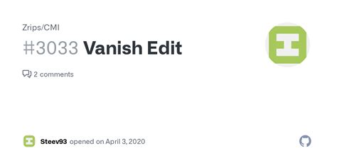 vanish edit · issue 3033 · zrips cmi · github