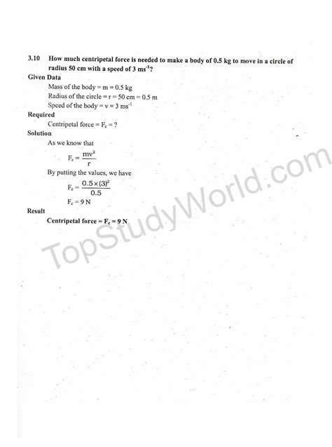 Kips 9th Class Dynamics Physics 3rd Chapter Notes With Pdf Top Study