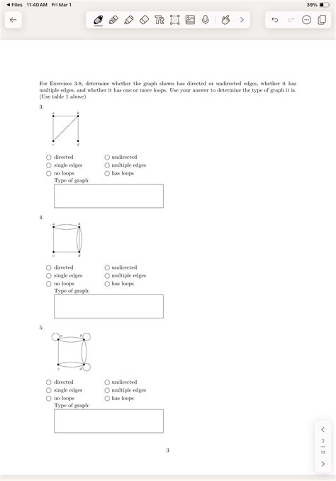 get answer for exercises 3 8 determine whether the graph shown has