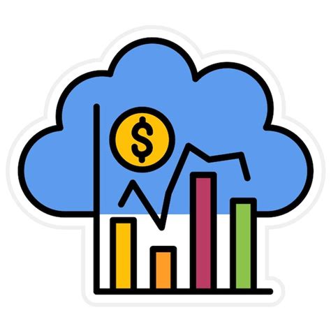 Premium Vector Cloud Statistics Icon Vector Image Can Be Used For Cloud Computing