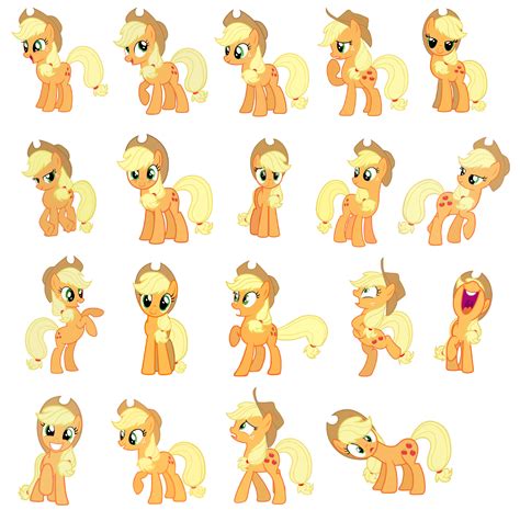 Mlp Applejack Vectors Set 1 Idee Per Disegnare Idee Disegni
