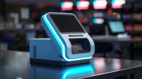 Selfservice Checkout Terminal In Modern Store Premium Ai Generated Image