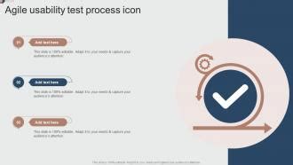 Agile Usability Test Process Icon PPT Sample