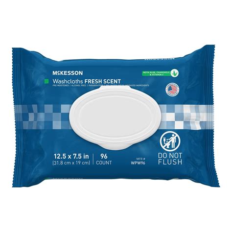 Mckesson Personal Cleansing Wipe Mckesson Soft Pack Scented 96 Count
