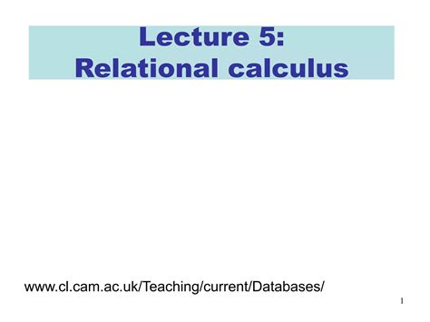 6 Relational Calculus Pdf