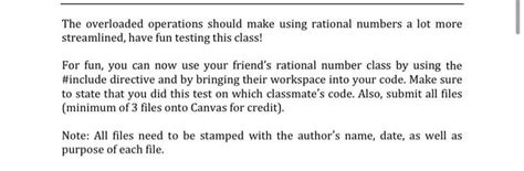 solved write a rational number class a rational number is a