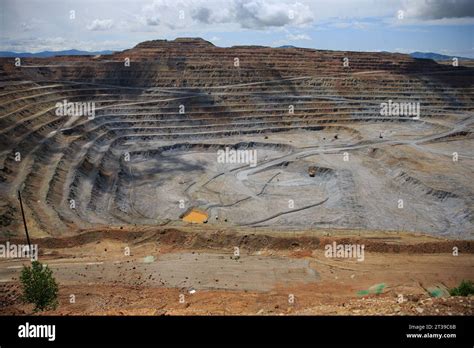 Erdenet Mongolia 24th June 2023 Benches Of An Open Pit Copper Mine Of The Erdenet Mining