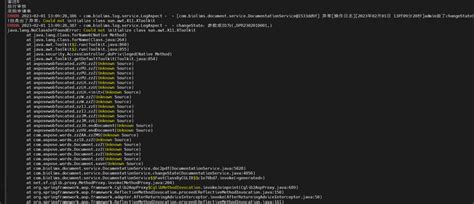 could not initialize class sun awt x11 xtoolkit异常解决 csdn博客