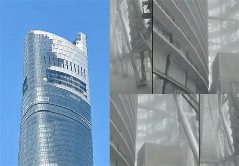 632米中国第一高楼“一夜白头”被冰封 八阕