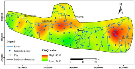 Groundwater Quality Distribution Map Based On Ewqi Higher Value Download Scientific Diagram