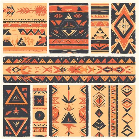 Filipino Tboli Patterns With Tribal Motifs Premium Ai Generated Vector