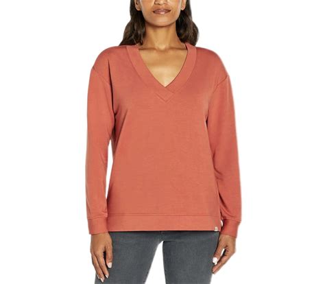 Orvis Womens V Neck Dropped Shoulders Sweatshirt Us Xxl Regular