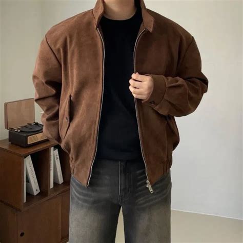 당일출고 아우터 점퍼 자켓 재킷 긴팔 오버핏 봄 가을 간절기 라이더 무스탕 하이넥 블루종 단추 카라 스웨이드자켓