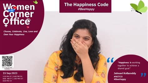 Jahnavi Reddy On Linkedin Happiness Witco Happiness Beehappy Diversity Personaldevelopment