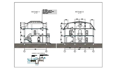 Section Design Drawings Of 2storey House Design Artofit